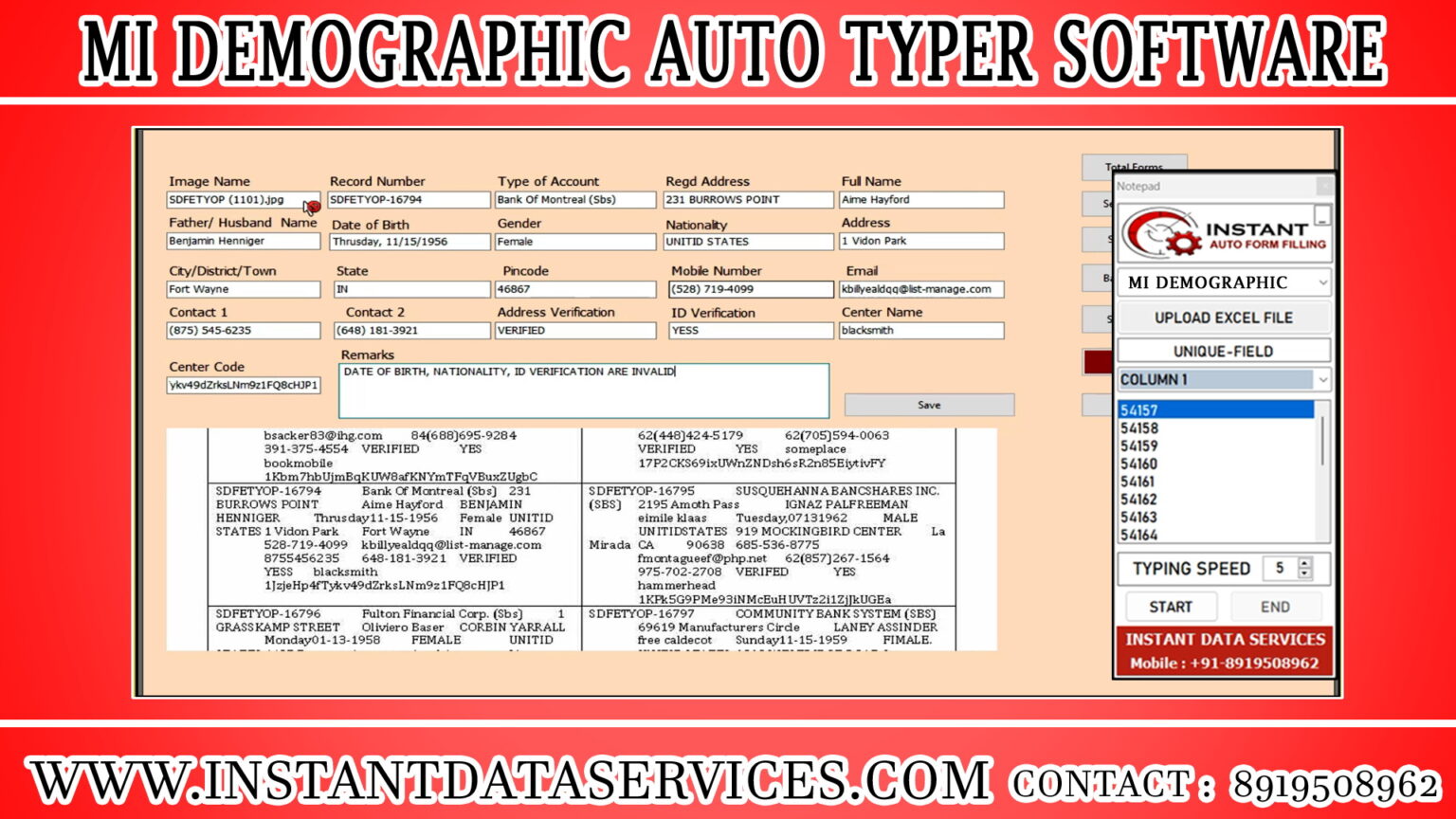 Auto Form Filling Software